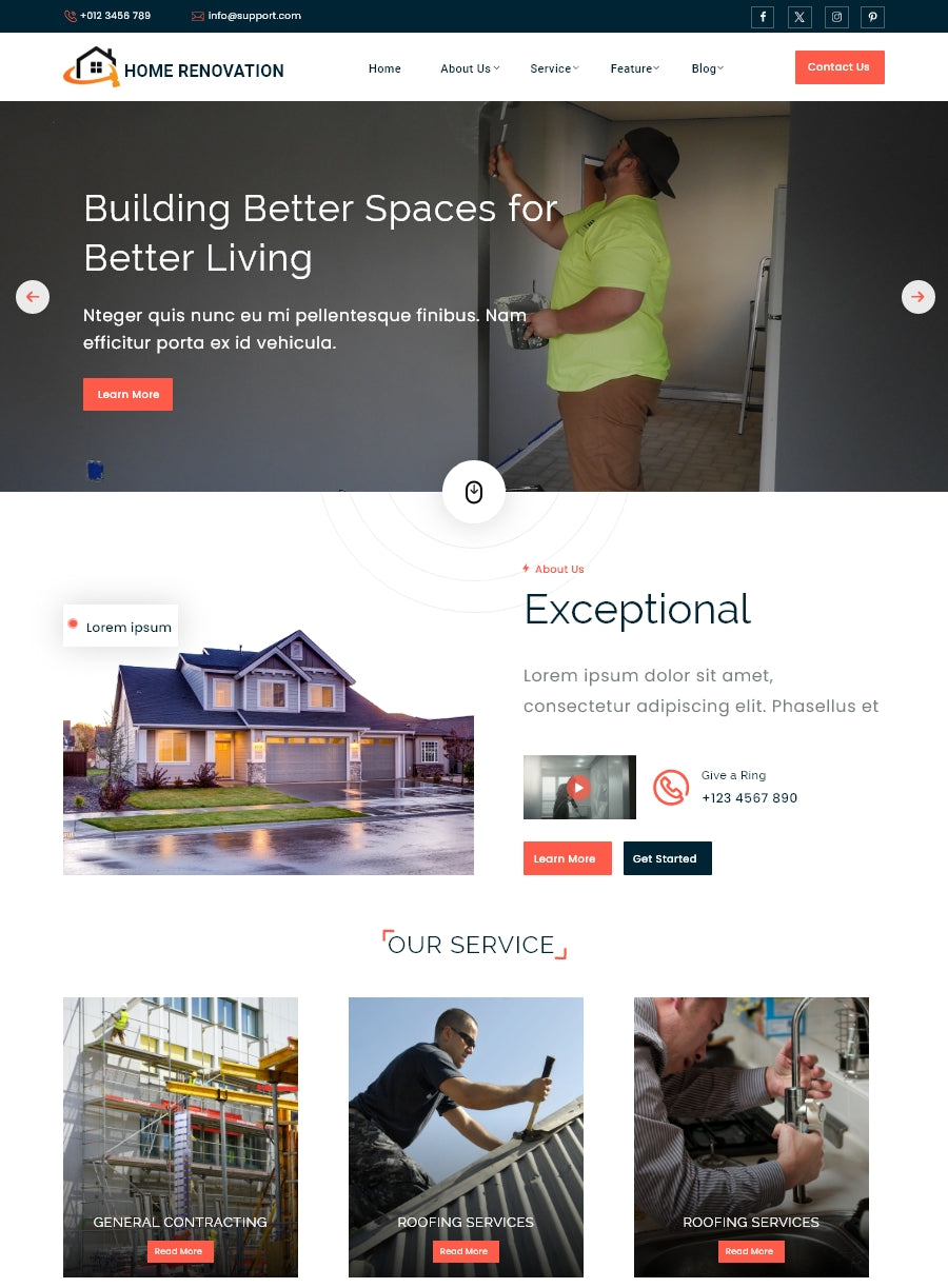 Free Home Renovation WordPress Theme – Buy WP Themes