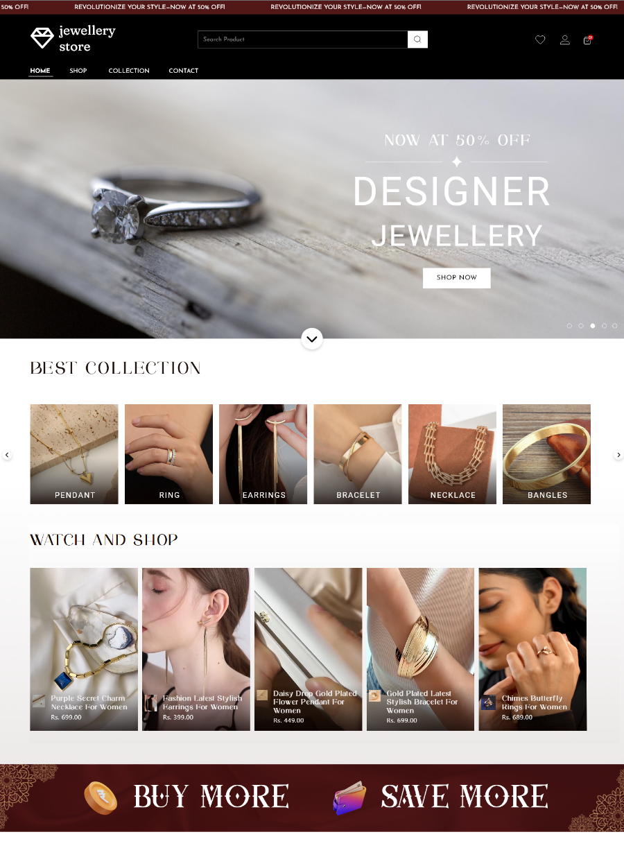 Free Jewellery Store Shopify Template – Buy WP Themes